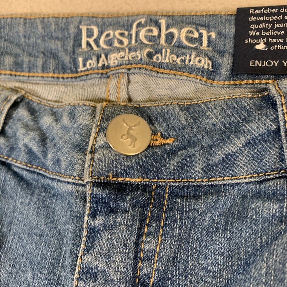 Resfeber Jeans Womens 8 Denim Blue Pant Skinny Boyfriend New NWT Stretch Ladies | eBay