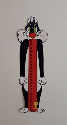Vintage Warner Bros 1977 Sylvester Tweety Bird Ruler Height Growth ...