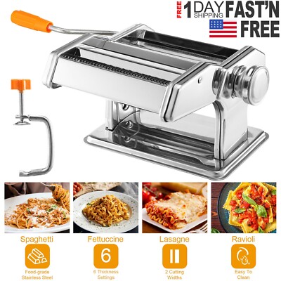 Stainless Steel Pasta Lasagna Spaghetti Tagliatelle Ravioli Maker ...