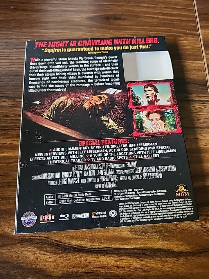 Squirm (1976) - Scream Factory (Blu-ray, 2014) 826663152807 | eBay