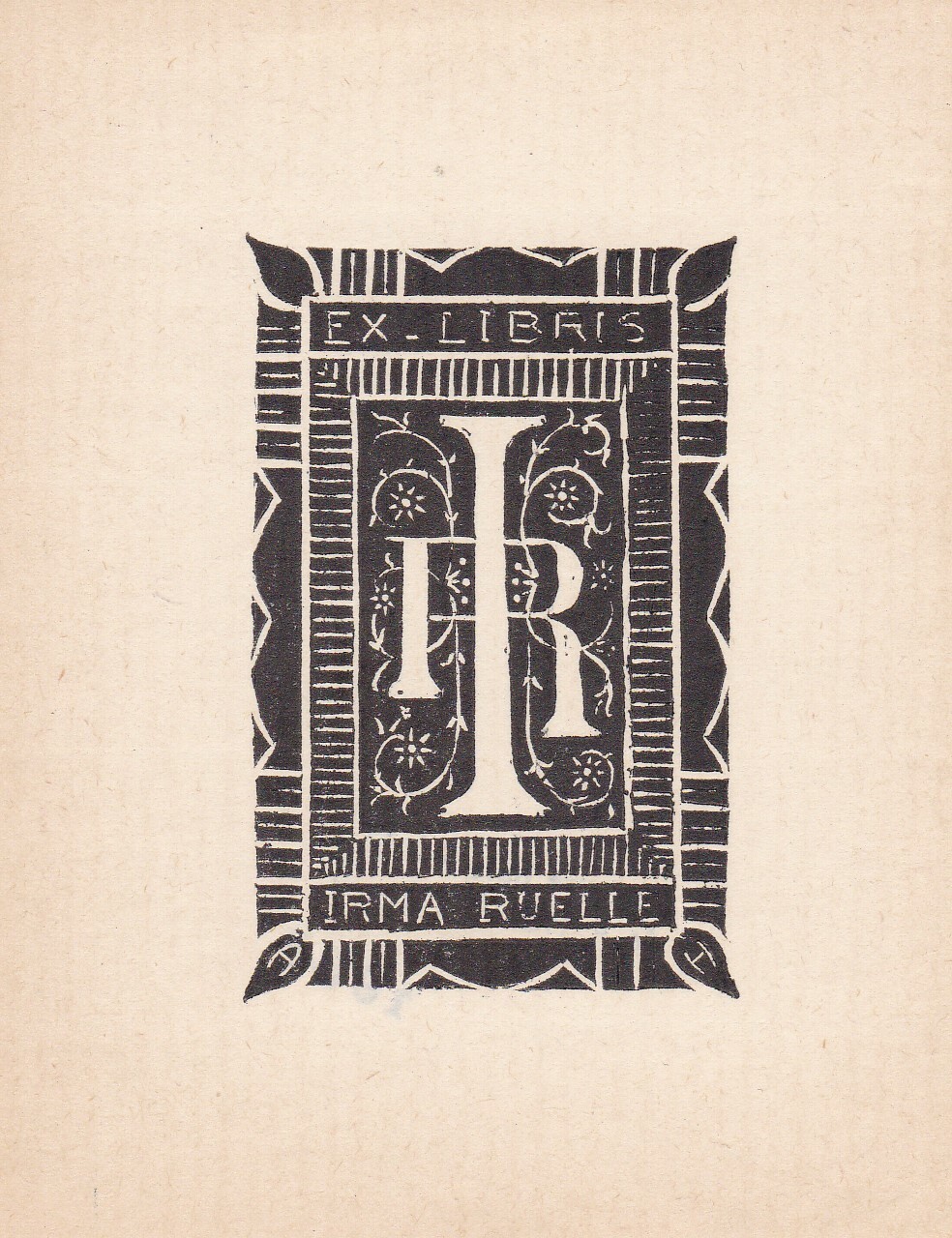 EX LIBRIS Irma RUELLE par André HERRY | eBay UK