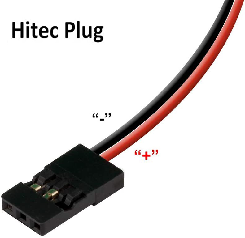 1-Pack 6V Receiver RX Battery with Hitec Connectors for RC Airplanes ...