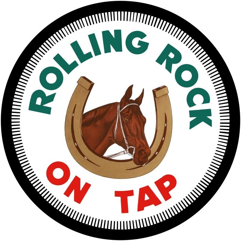 Rolling Rock Beer of Latrobe, PA NEW 40" Dia. Round Sign USA STEEL XXL ...