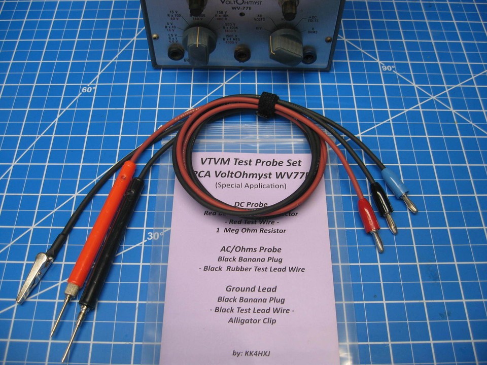 Custom VTVM Probe Set - Assembled - for RCA Voltohmyst WV77E | eBay