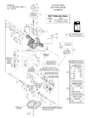 Tuff Torq Transaxle Replaces John Deere OEM (K46BR) for sale online | eBay
