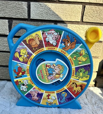 Vintage Mattel See N' Say And the Farmer Says Animal Sounds Toy Blue ...