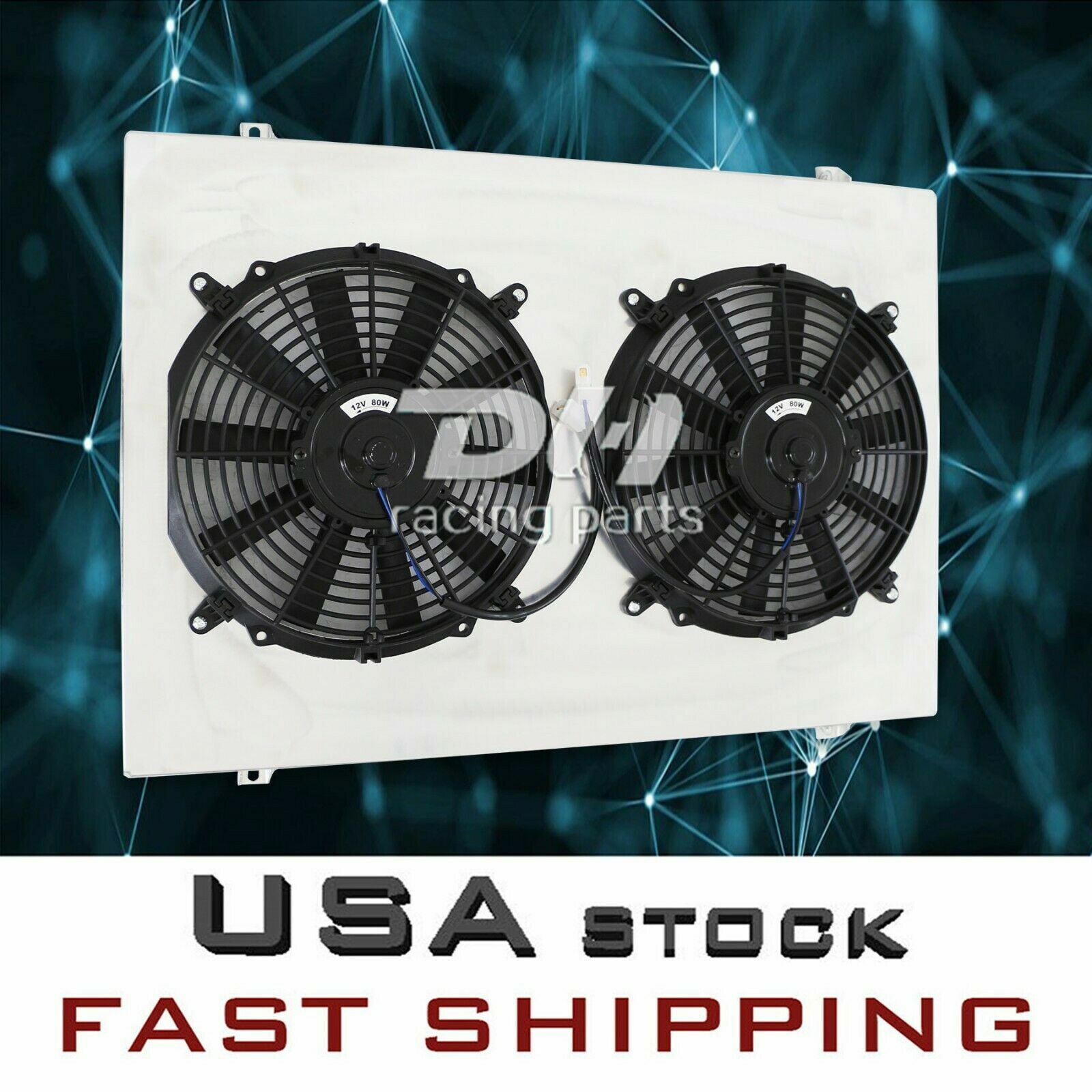 Radiator Shroud+Fan Aluminum For 1973-91 Chevy GMC C/K 10/20/30 K5 ...