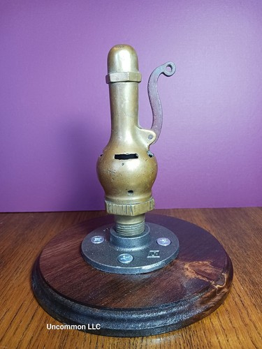 Crane & Company Early Brass 'Pot Belly' Steam Whistle Relief Valve ...