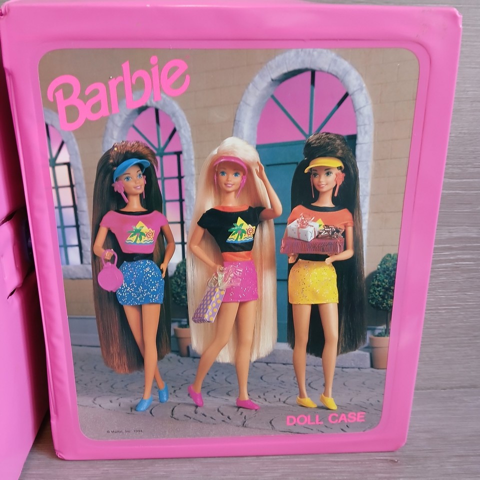 Huge Barbie 80s 90s Lot Dolls Cases Accessories Pets Closet Convertible ...