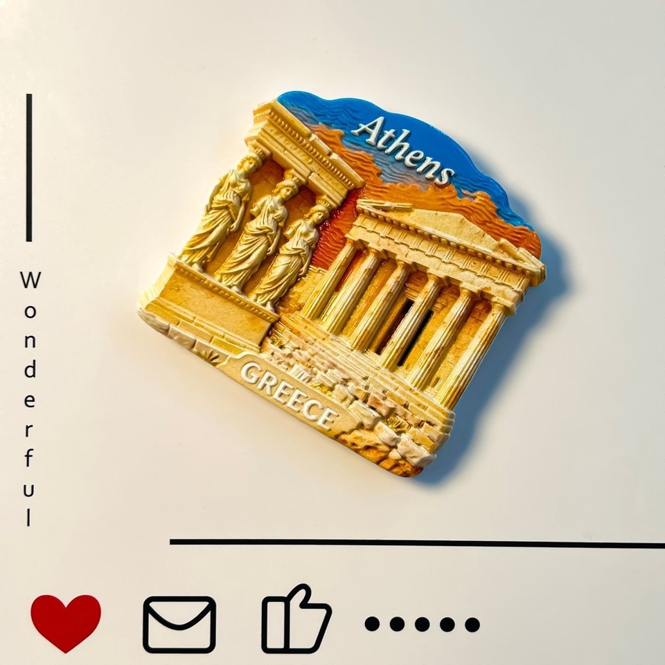 Athens GREECE 3D Fridge Magnet Tourist Souvenir Resin Refrigerator ...
