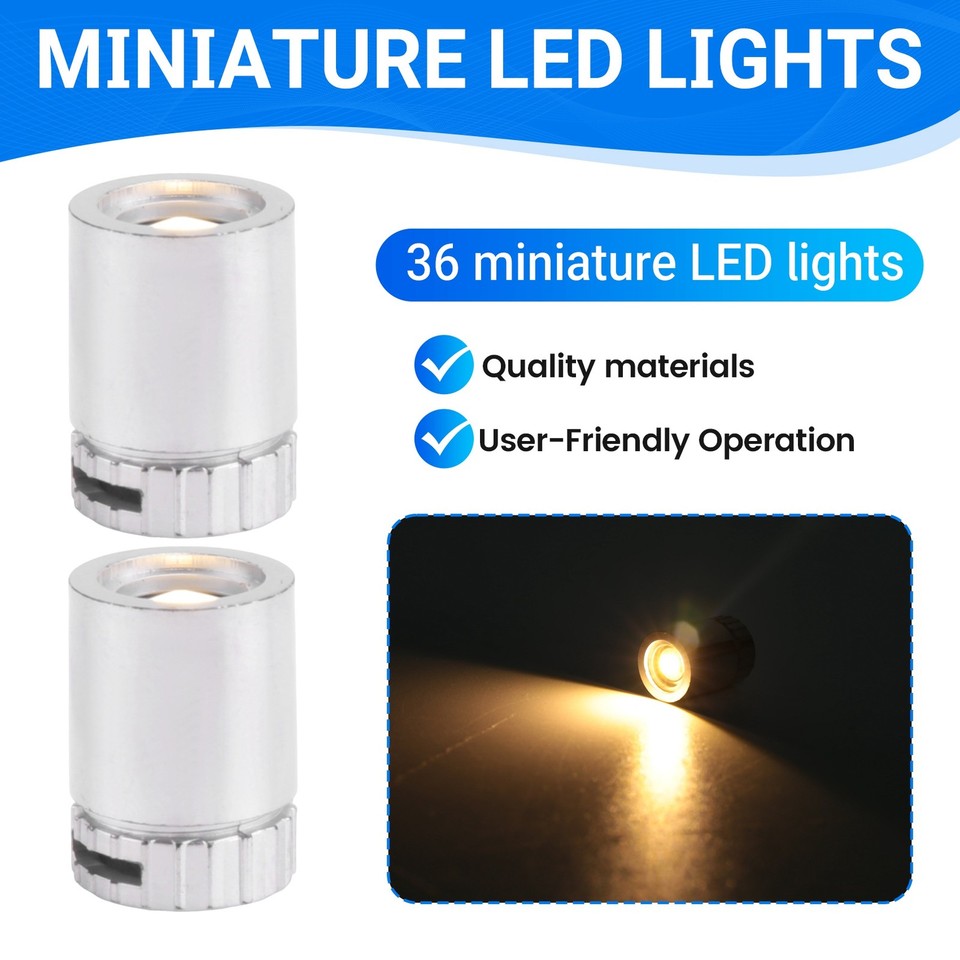36Pcs Miniature Lights for ,Miniature LED Lights for Handcraft, Spot ...