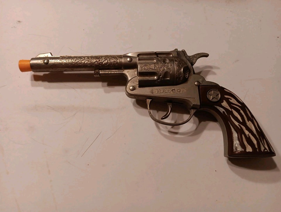 Vintage Halco, Western/Cowboy, Toy Cap Gun, Stag Grips, | eBay