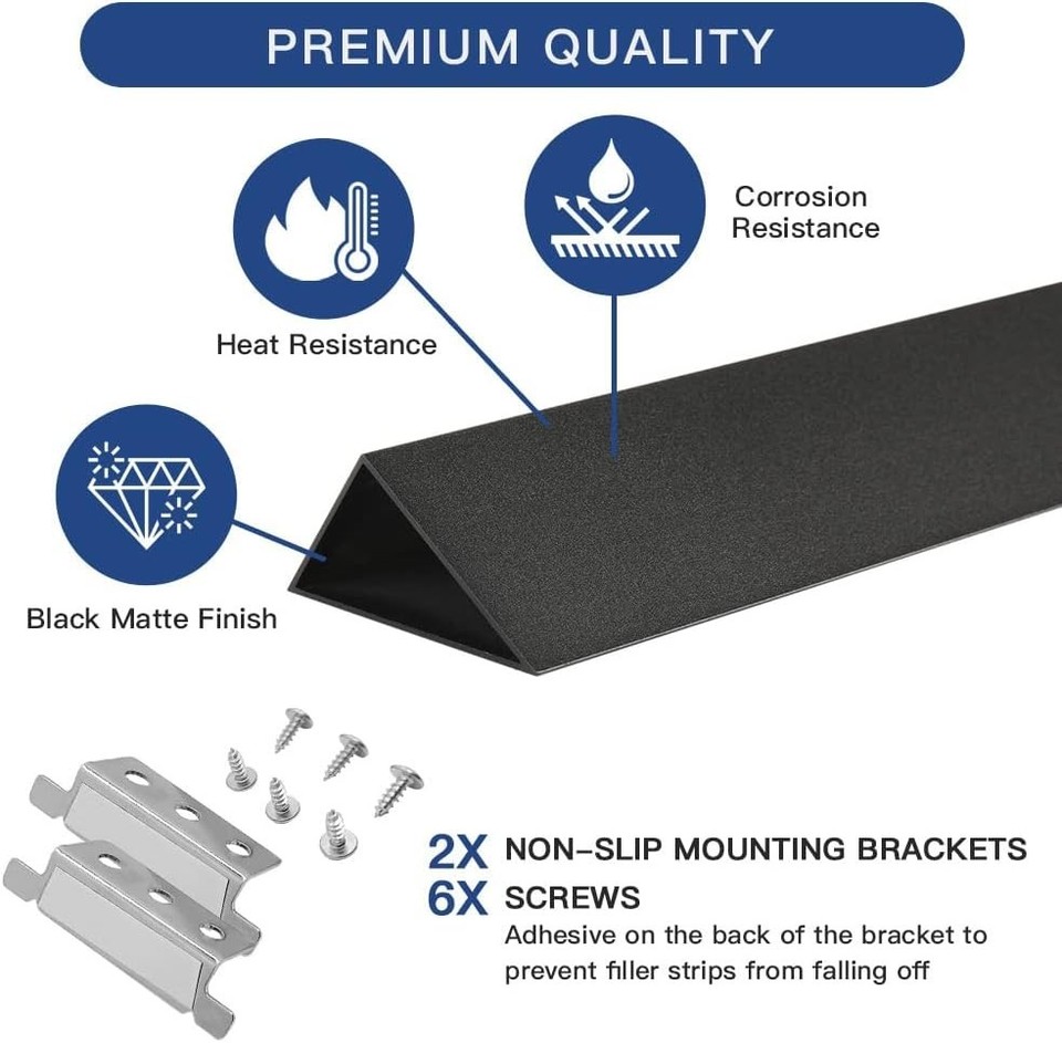 30" Slide-in Range Rear Filler Kit, Stove Gap Universal Triangular ...