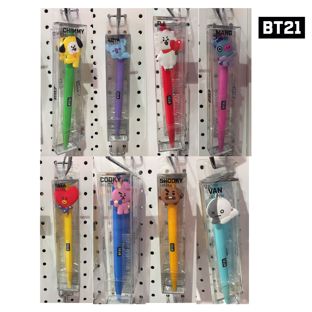 BTS BT21 Official Authentic Goods Gel Pen Active Ver 8SET BTS BT21 Official Authentic Goods Gel Pen Active Ver 8SET