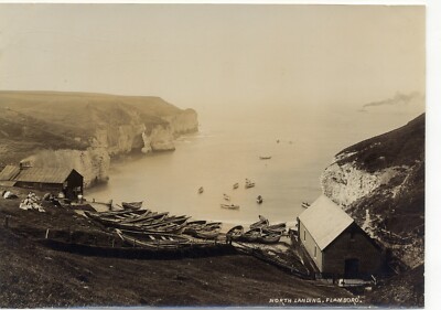 UK Nort Landing Flamboro Strand c1880 Fotografie Vintage Albumin | eBay