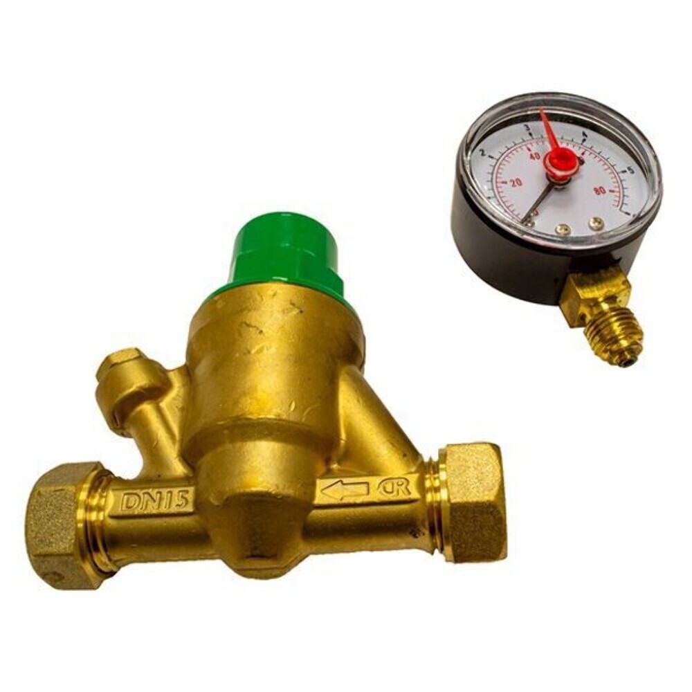 Reliance - Adjustable Pressure Reducing Valve 15mm With Gauge ...