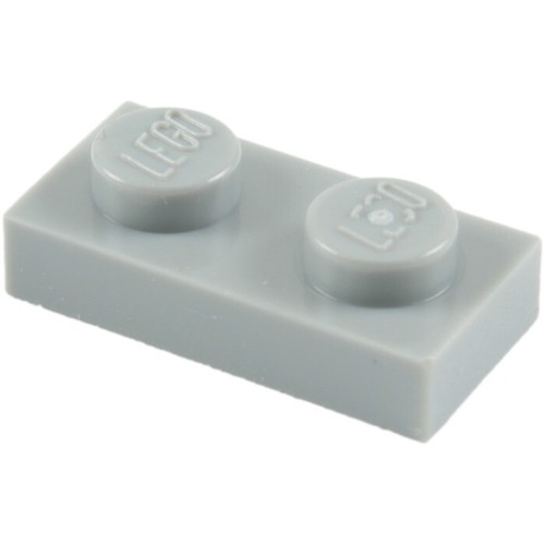 50 X LEGO 3023 - LIGHT BLUISH GREY PLATE - SIZE 1 x 2 - BESTPRICE ...