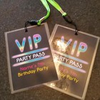 Personalised VIP Neon Glow in the Dark Party Lanyard New Year Party ...