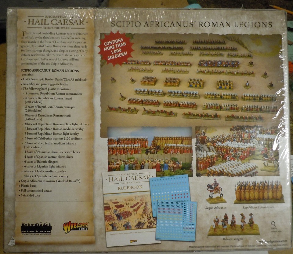 Warlord Hail Caesar Epic Scipio Africanus Roman Legions Starter Army ...