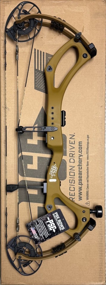 PSE Mach 30 EC2 70 Right Hand Clay Brown Carbon Hunting Bow New ...