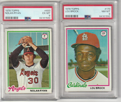 1978 Topps Baseball PSA 3-8 Centered Nicely New Slab 66 to Choose Set ...