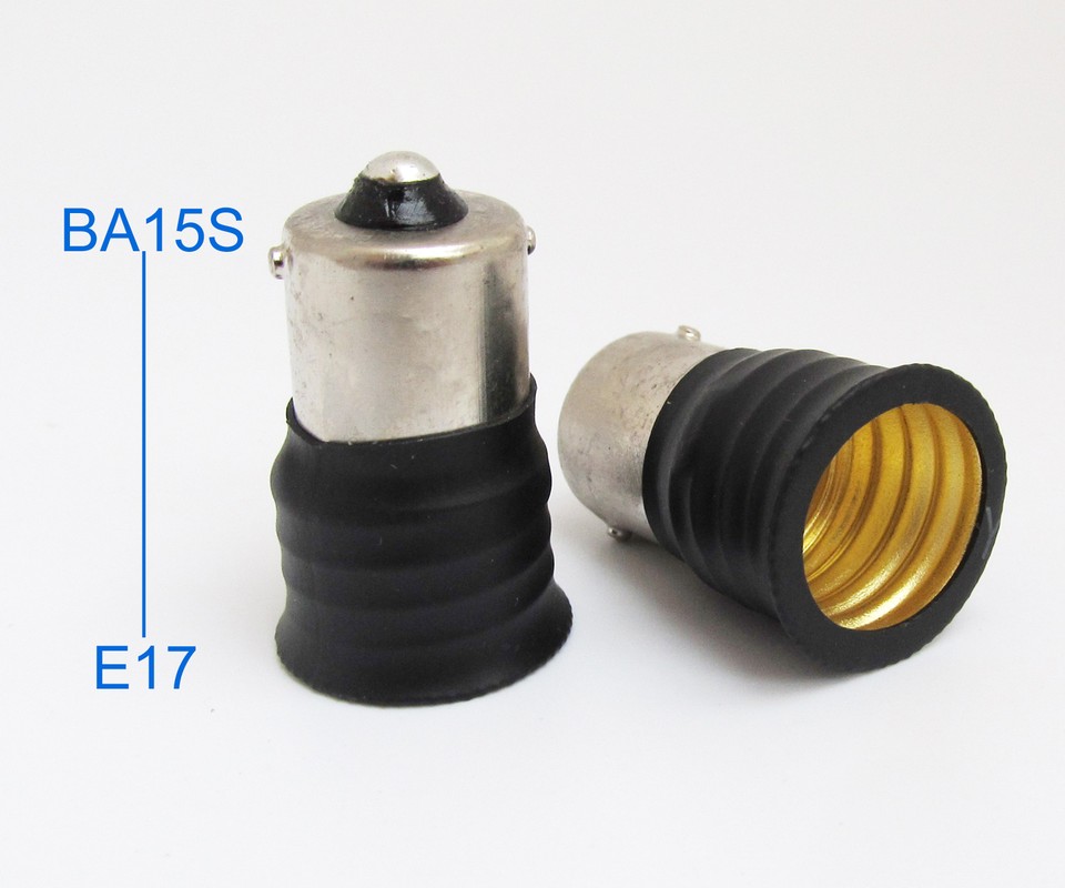 1x BA15S to E12 E14 E17 E26 E27 GU10 MR16 Candelabra Socket Light Bulb Converter | eBay