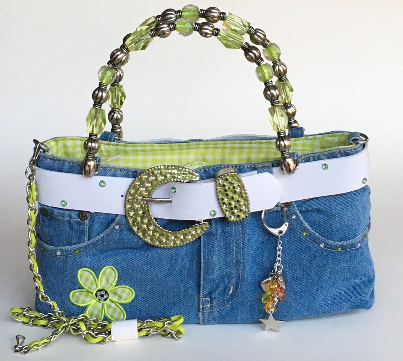 VINTAGE (never used) DENIM JEAN BOOTIE BOOTY BAG PURSES | eBay