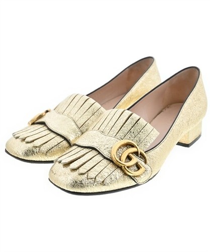 GUCCI Ballet Shoes/Opera Shoes Gold EU35 1/2(Approx. 22cm ...