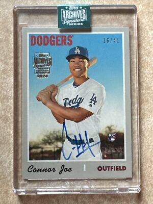 2024 Topps Archives Signature Series Connor Joe Rookie Autograph 16/41 ...