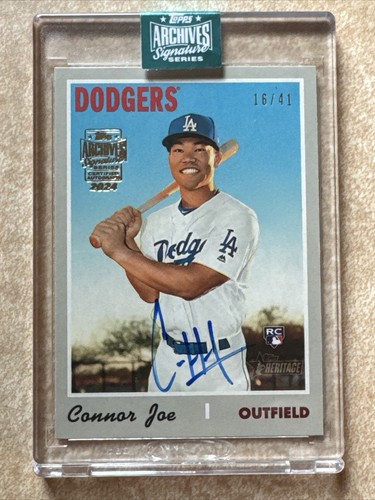 2024 Topps Archives Signature Series Connor Joe Rookie Autograph 16/41 ...