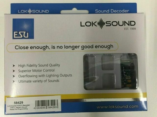 ESU 58429 LokSound V5.0 DCC 21 Pin MTC NEM6660 Sound Blank Decoder for ...