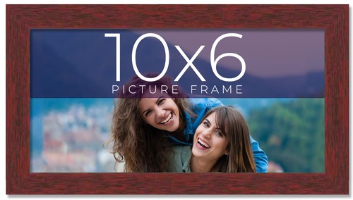 10x6 Frame Brown Solid Wood Picture Frame Width 0.75 Inches | Interior ...