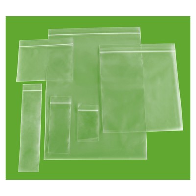 Clear Plastic Reclosable Bags Self Seal Zip Lock Choose: Mil, Size ...