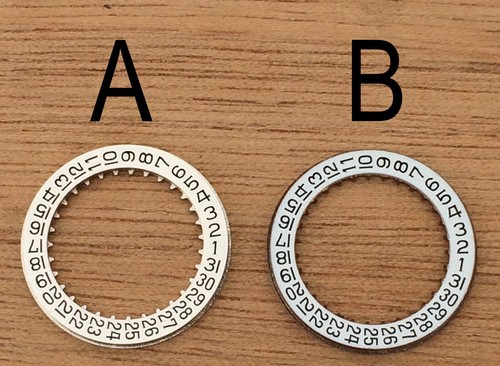 NOS New AS 5104 2557/1 Flat H.3 Date Indicator Disc Calendar Disc Teil ...