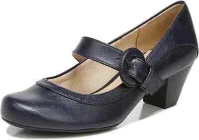 LifeStride Women's Rozz Mary Jane Pumps Color Navy Size 7.5W Style