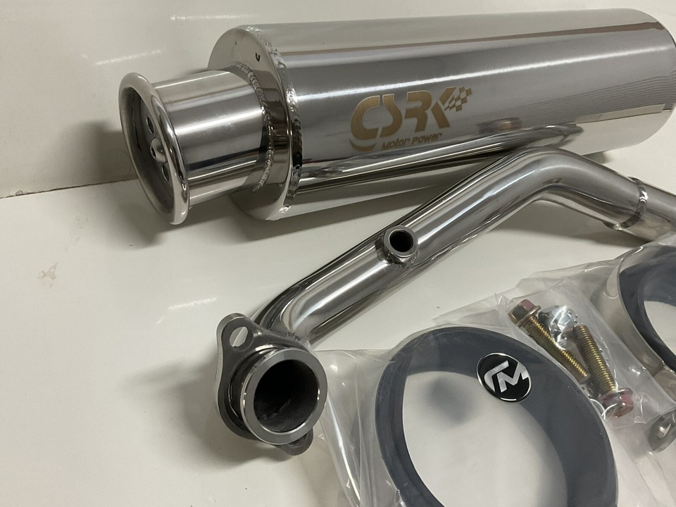 GY6 150cc Chuma 200cc EFI Welded Stainless Exhaust System CSRK Round | eBay