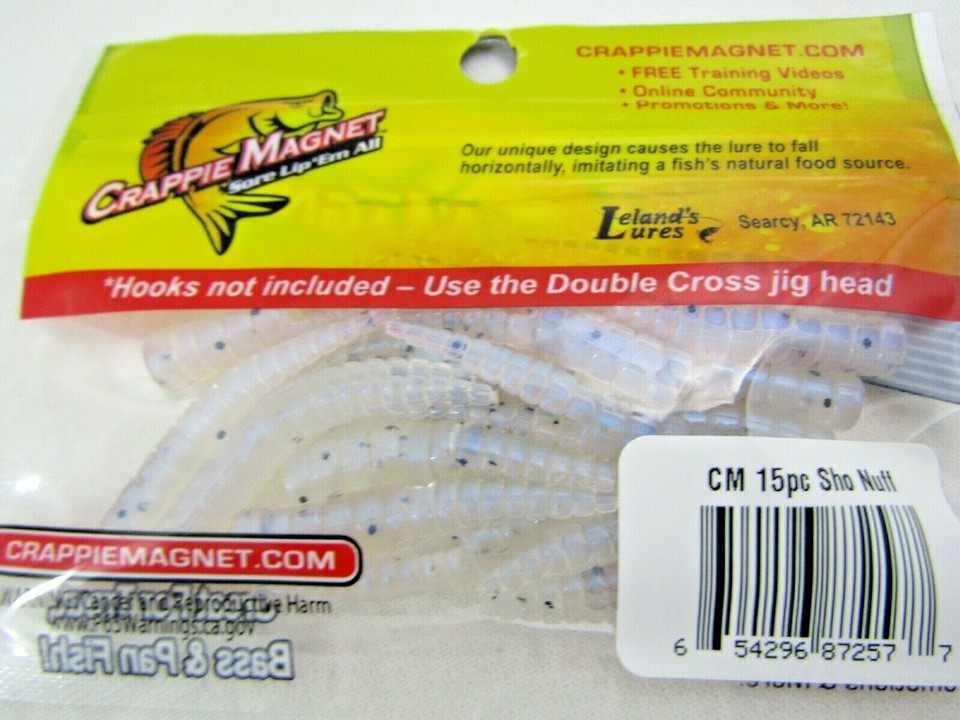 Leland Crappie Magnet™ 15 Piece Soft Body Lures Choose From 40 Colors ...