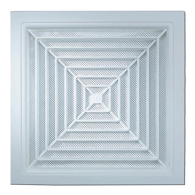 Haron Square Ceiling Vent - 300mm x 300mm - White - Plastic - Snap In ...