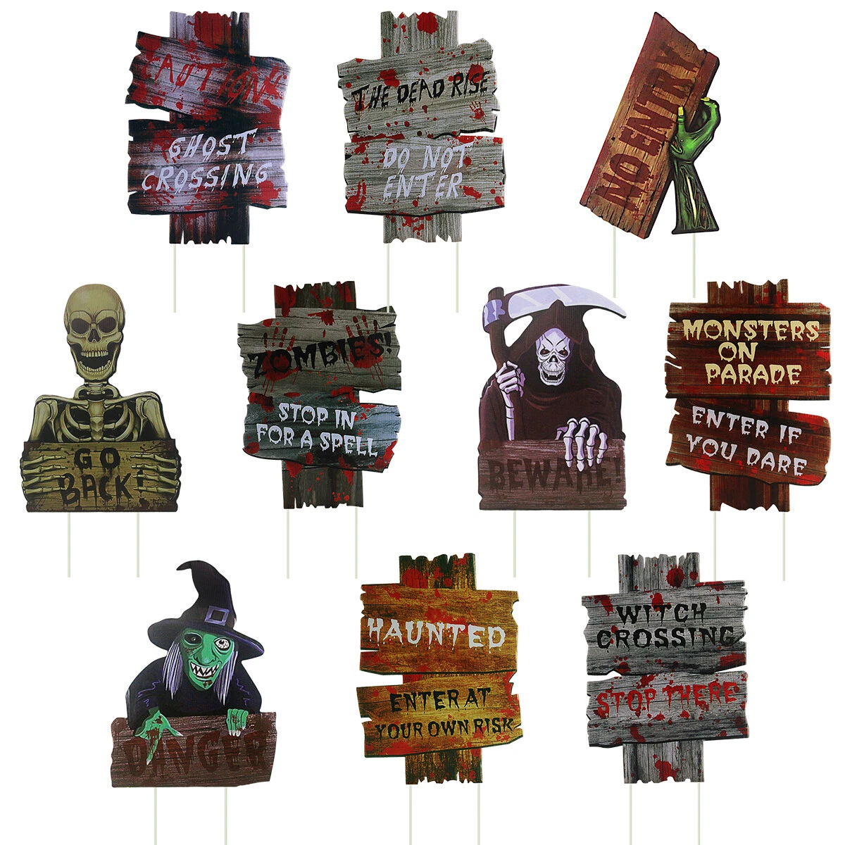 Halloween Beware Signs