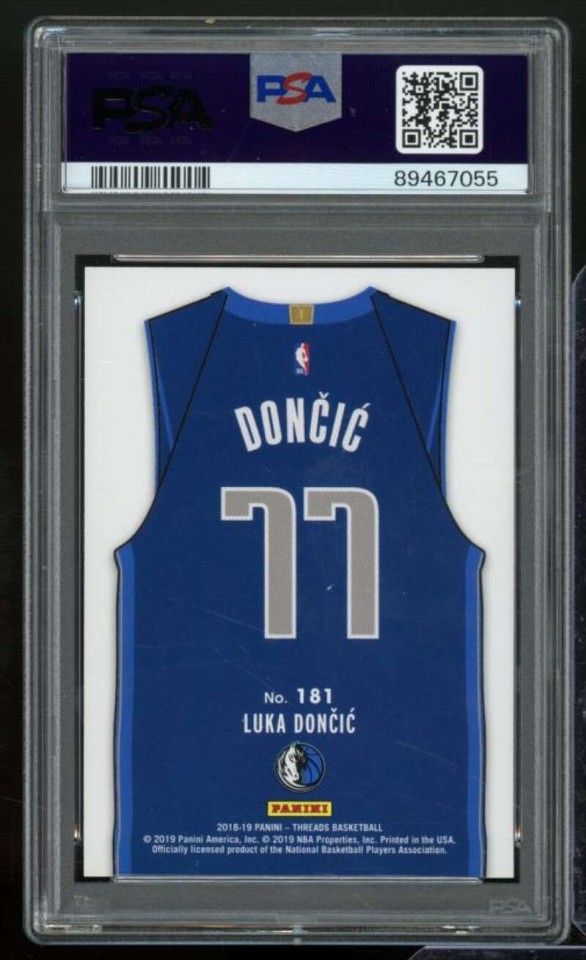 Luka Doncic Rookie Card 2018-19 Panini Threads #181 PSA 9 | eBay