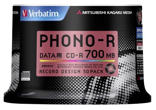 Verbatim Japan CD-R 700MB 50 sheets for recording once Record design ...