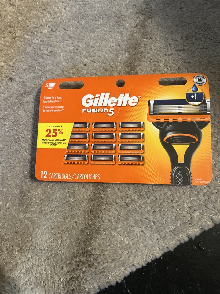Gillette Fusion5 Men Razor Blade Refills 12 Count | eBay