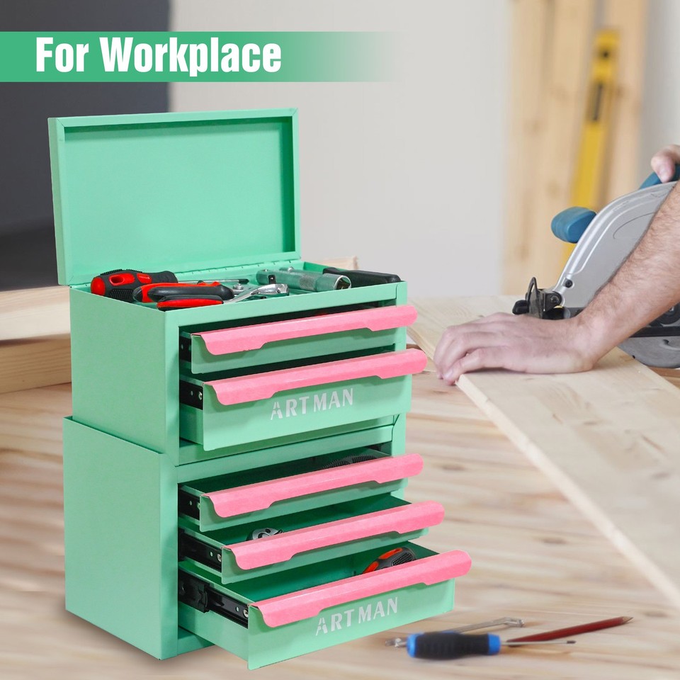 5 Drawers Metal Tool Box Small Tool Chest Tool Storage Cabinet for Home ...