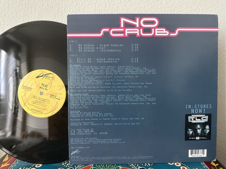 TLC - NO SCRUBS / SILLY HO 1999-LA FACE RECORDS 12” Single Vinyl Record | eBay