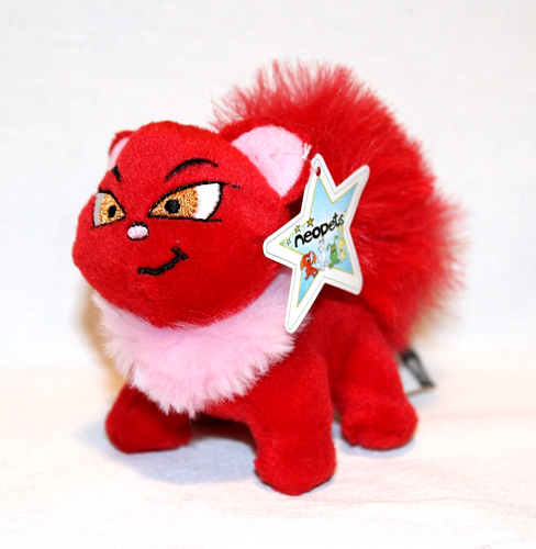 McDonalds Neopets Red Wocky Small Stuffed Animal Plush 2004 Collectible ...