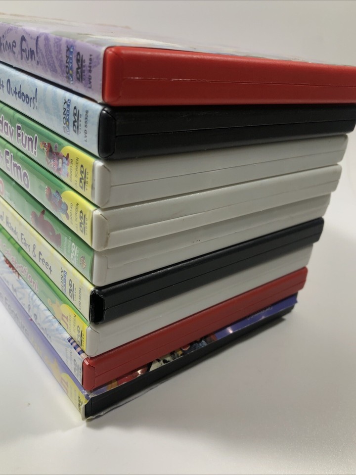 Sesame Street 9 Dvd Lot Elmo World Big Bird Learning Movies Show Kids ...