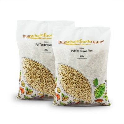 Organic Puffed Brown Rice 500g | BWFO | Free UK Mainland P&P | eBay UK