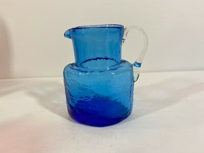 Textured Blue Mini Pitcher Vase Pilgrim? r23 | eBay