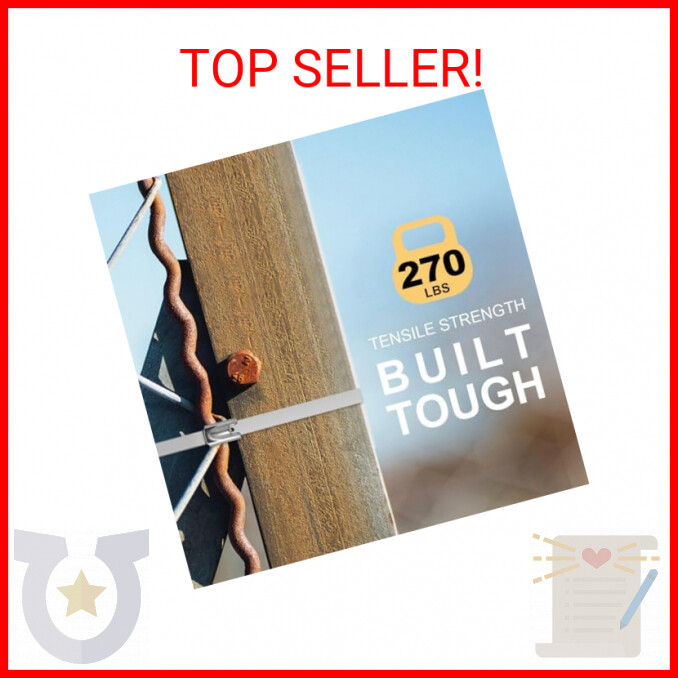 Metal Zip Ties 11.8 Inch Chain Link fence Ties Premium Heavy Duty ...