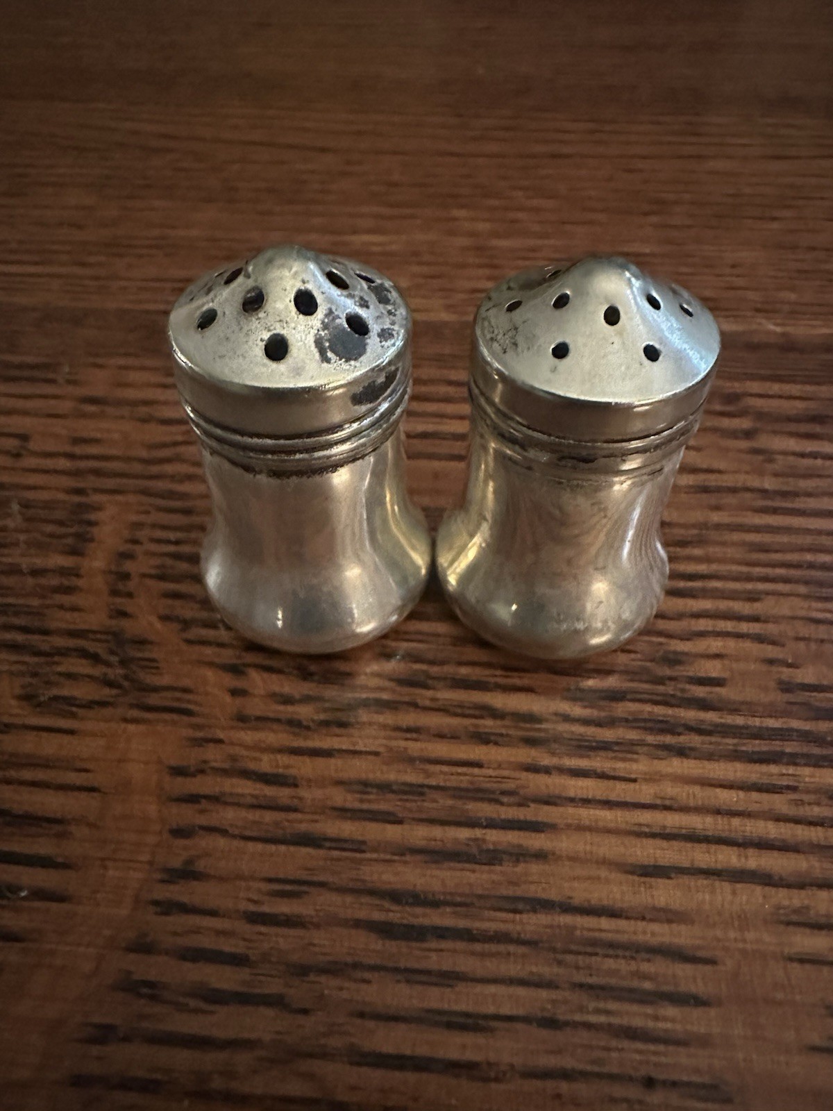 Vintage Silver Plated 1.5 inch Tall Salt and Pepper Shakers Set | eBay